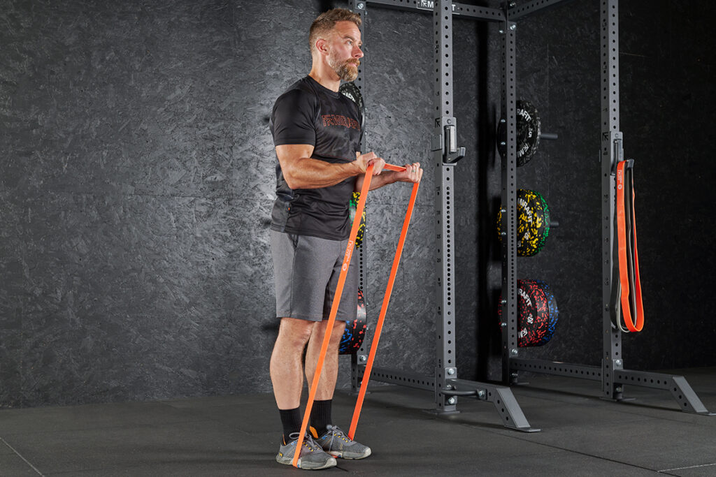 Resistance band arms workout | Mirafit